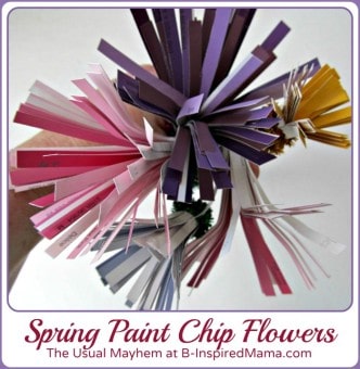 Kids Paint Chip Flower Craft [Contributed by The Usual Mayhem] • B ...