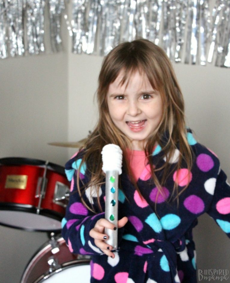 Easy DIY Kids Microphone Toy • B-Inspired Mama